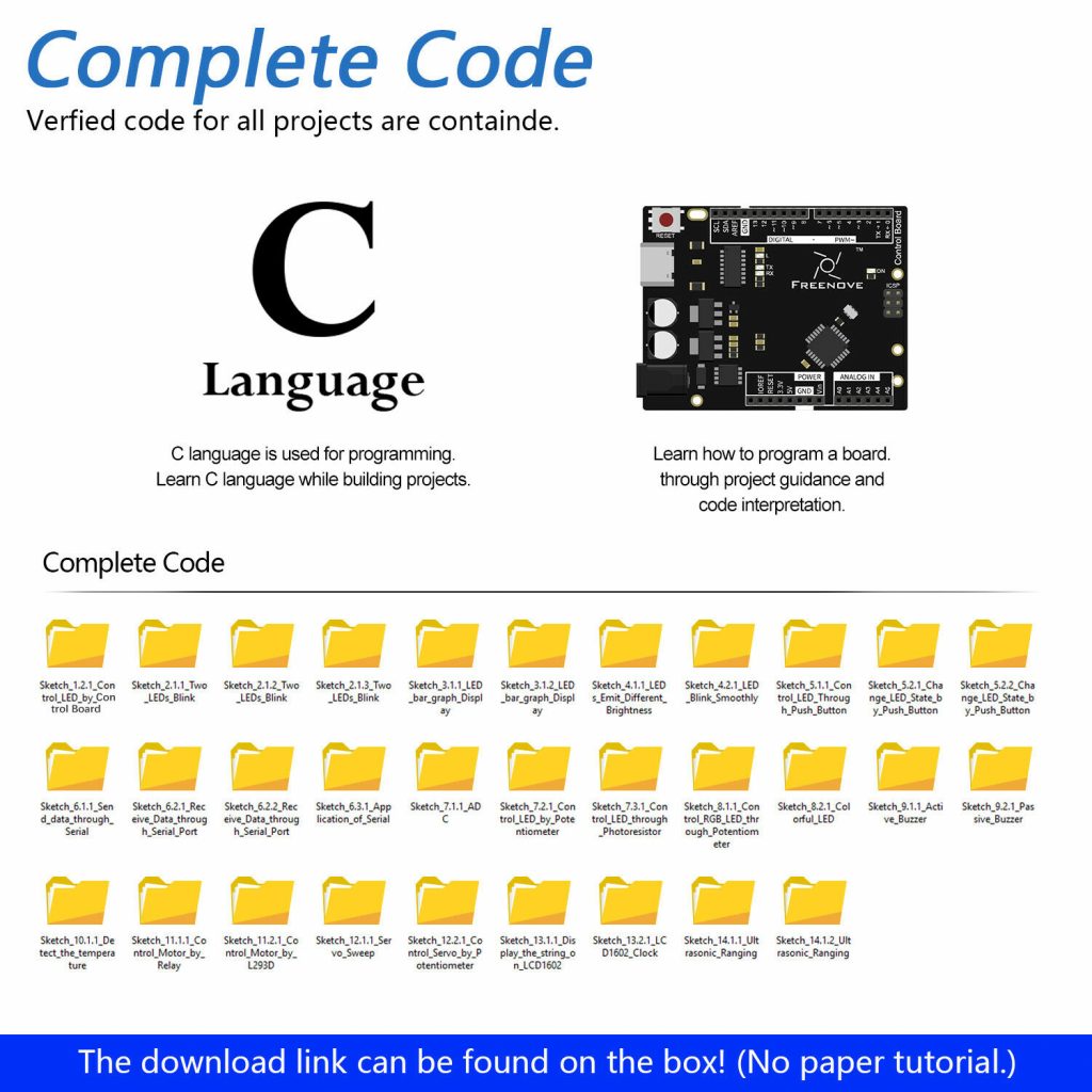 Arduino Starter kit med ultrasonic sensor servomotor osv Freenove ...